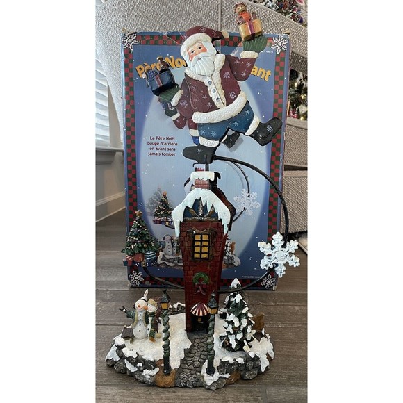 Holiday | Balancing Santa Rocking Weighted Christmas Decoration 2 Inch ...